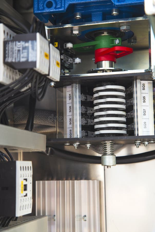 Inside View of Electrical Control Cubicle of High Voltage Disconnector ...