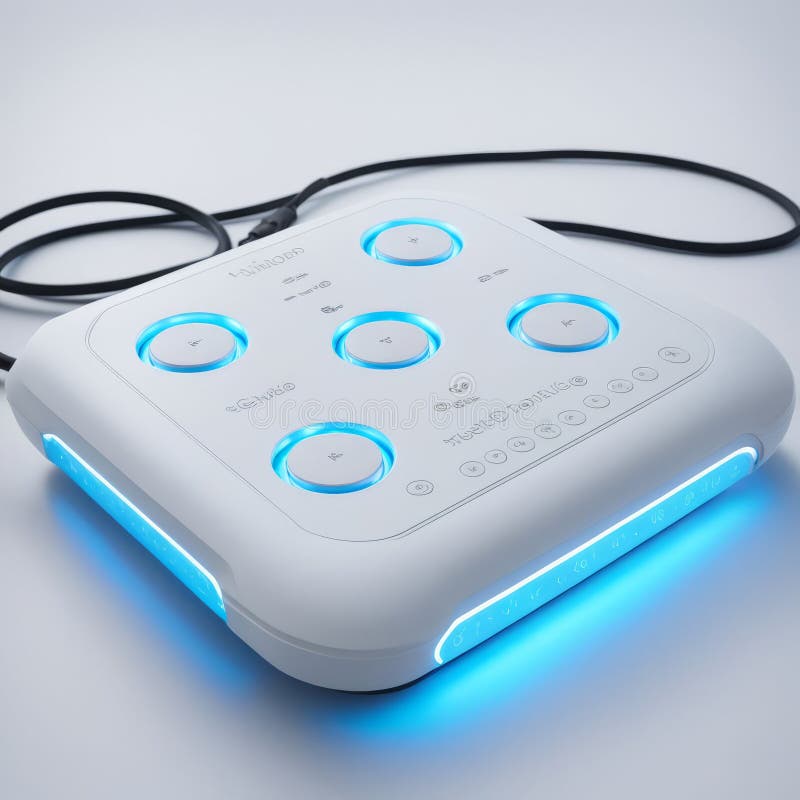 Electrical Muscle Stimulation Device Stock Illustration - Illustration ...