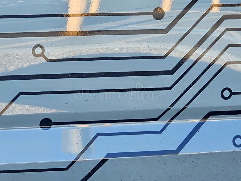 Electrical Network of Circuit Lines and Shapes! Stock Image - Image of ...