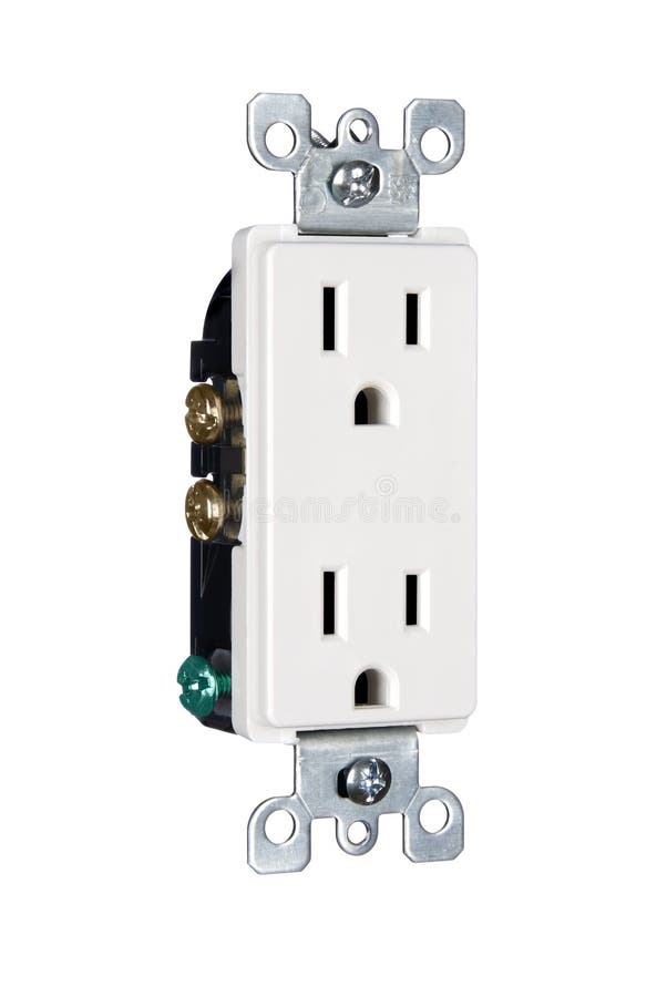 Electrical outlet stock image. Image of receptacle, white - 14650239
