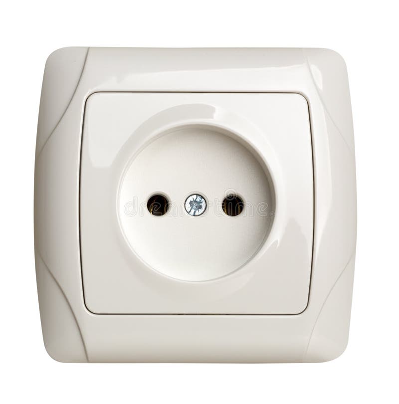 Electrical Outlet with Plug Stock Photo - Image of current, socket ...