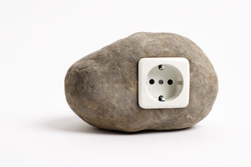An Electrical Outlet is Built into the Stone, a Fusion of Nature and ...