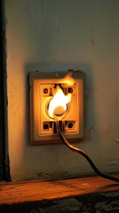 Electrical Outlet Caught Fire Due To Malfunctioning Device in Home ...