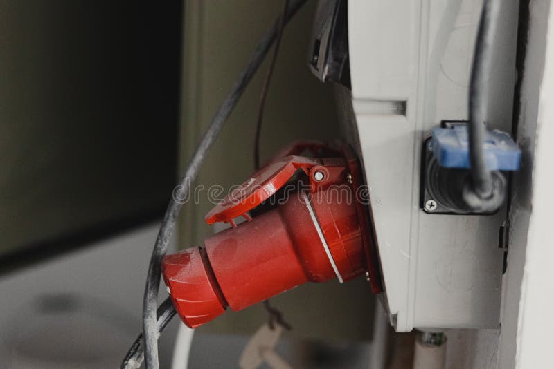 Electrical Outlet Close-up. Electricity Distribution Stock Image ...