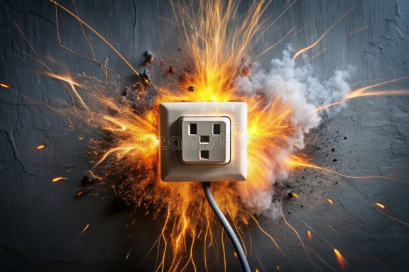 Electrical Outlet Explosion Catastrophic Fire Hazard and Safety Warning ...