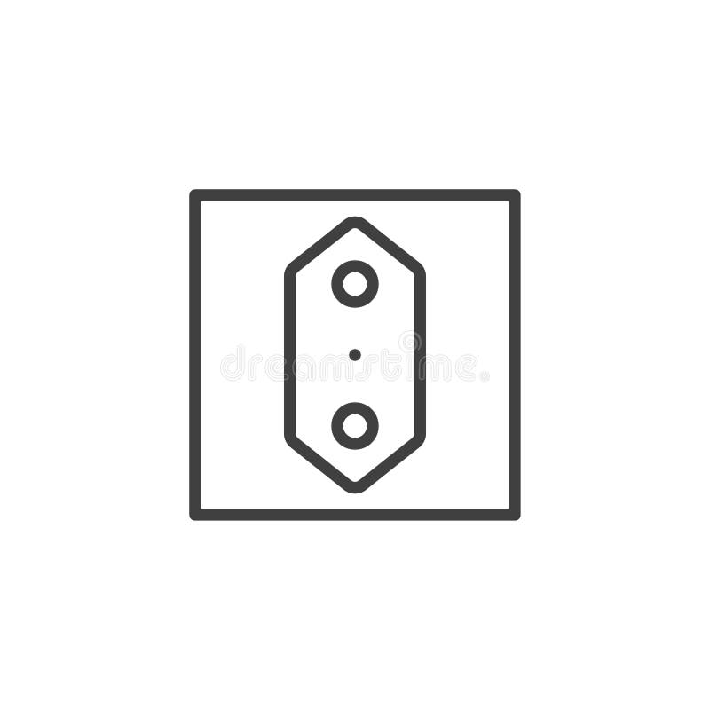 Electrical Socket Types Vector Icons Set Stock Vector - Illustration of ...