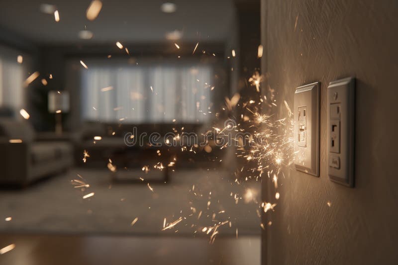 An Electrical Outlet with a Short Circuit Produces a Fire Hazard ...