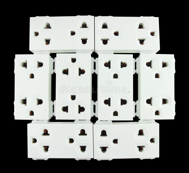 Electrical Outlet (socket Plug) Stock Photo - Image of energy ...