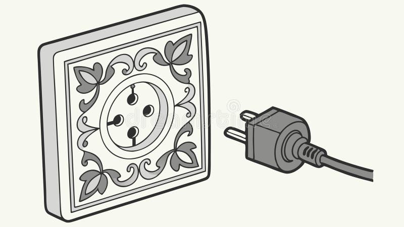 Electrical Outlet Socket and Plug Energy, Vector Design Generative AI ...