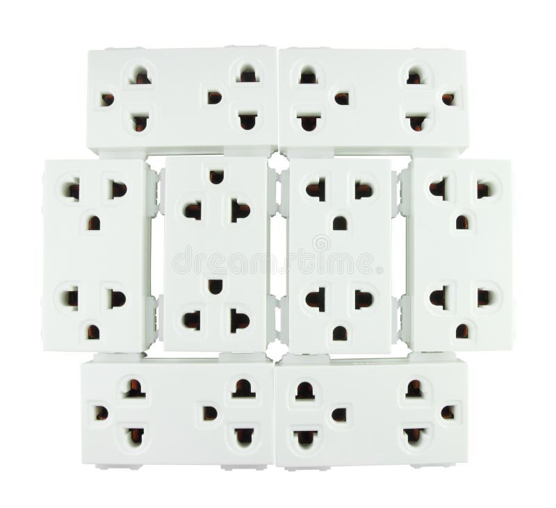 Electrical Outlet (socket Plug) Stock Photo - Image of electricity ...