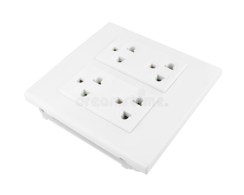 Electrical Outlet (socket Plug) Stock Image - Image of line, background ...