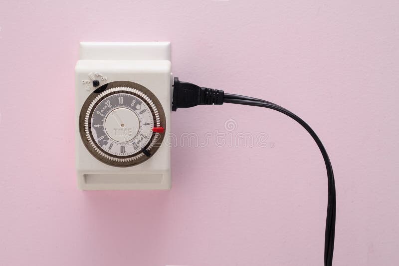 Electrical Outlet Timer stock photo. Image of wall, outlet - 340124654