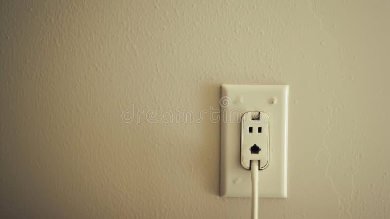 An Electrical Outlet on Wall. AI Generated Stock Image - Image of ...