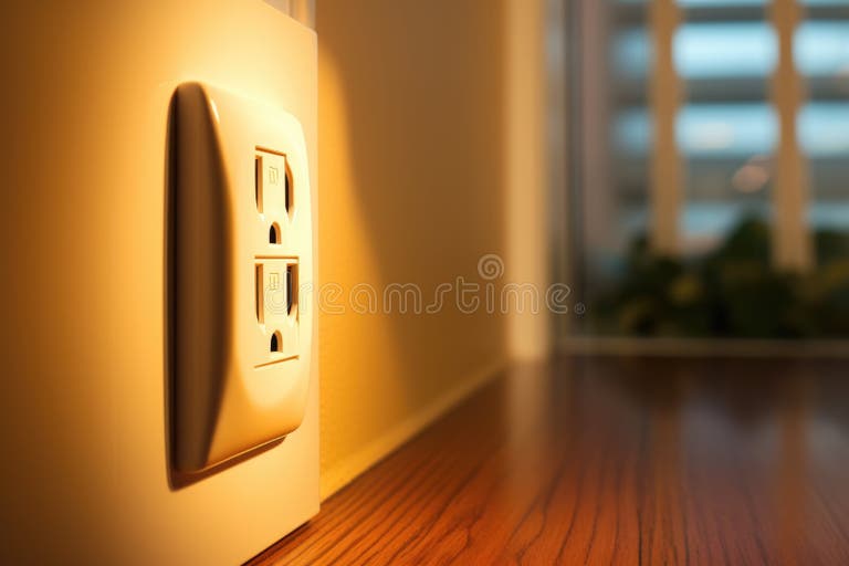 Electrical Outlet on the Wall in the Room. Selective Focus, Electrical ...