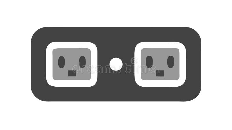 Electrical Outlets Icon, Representing Power Source or Connectivity ...