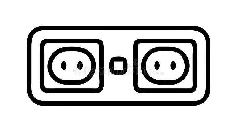 Electrical Outlets Icon, Symbolizes Power and Energy Source , Vector ...