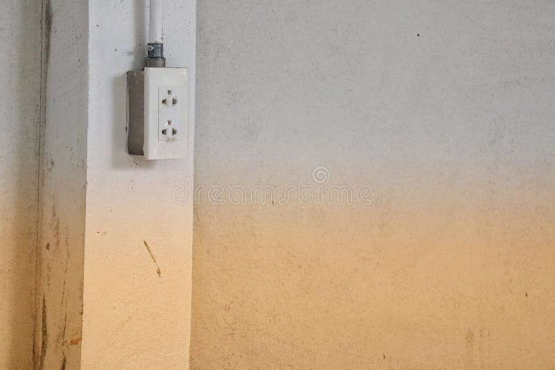 Electrical Outlets Installed Inside the Building, the Concept of ...