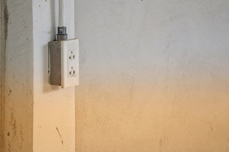 Electrical Outlets and Switches Installed Inside the Building in the ...