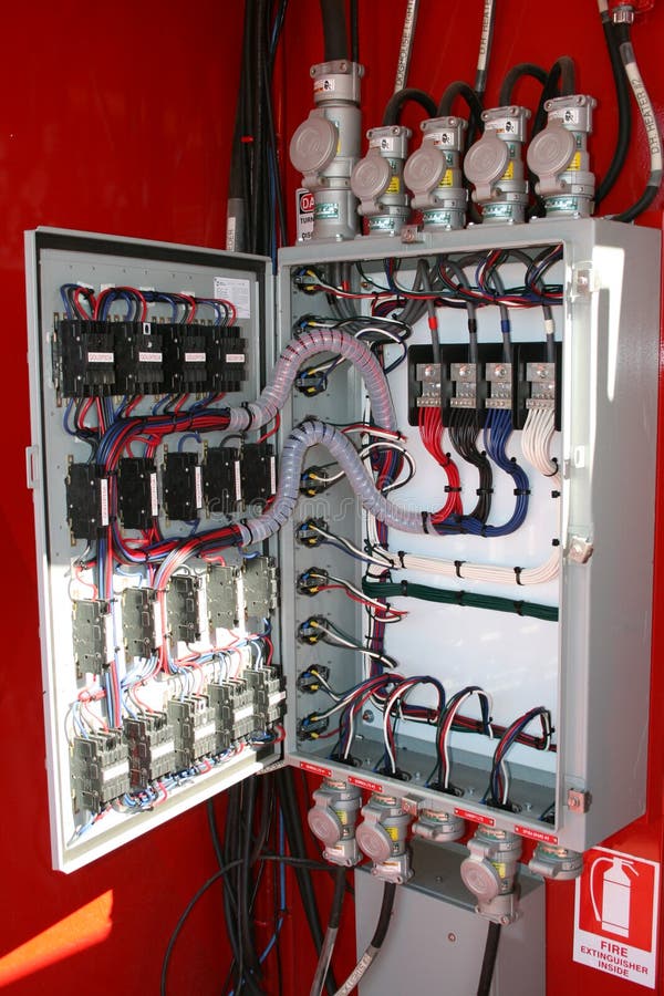 Electrical panel stock photo. Image of cable, fire, breakers - 3277818