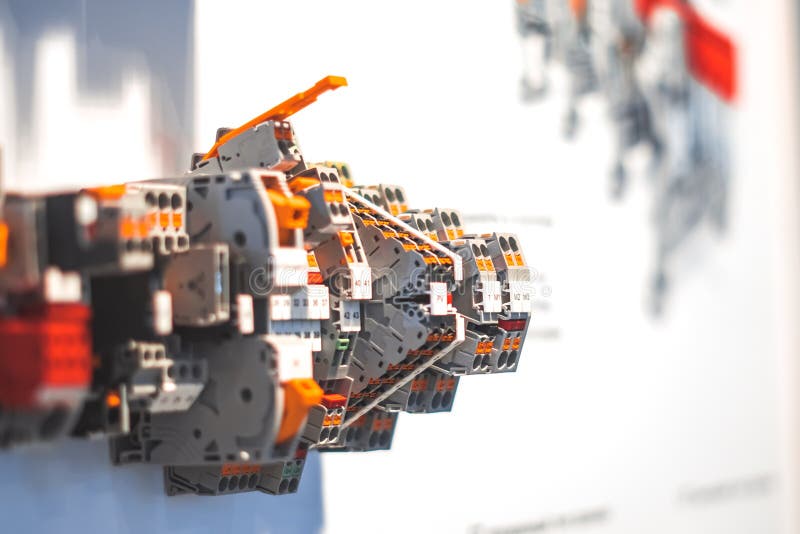 Electrical Panel at a Assembly Line Factory. Stock Photo - Image of ...