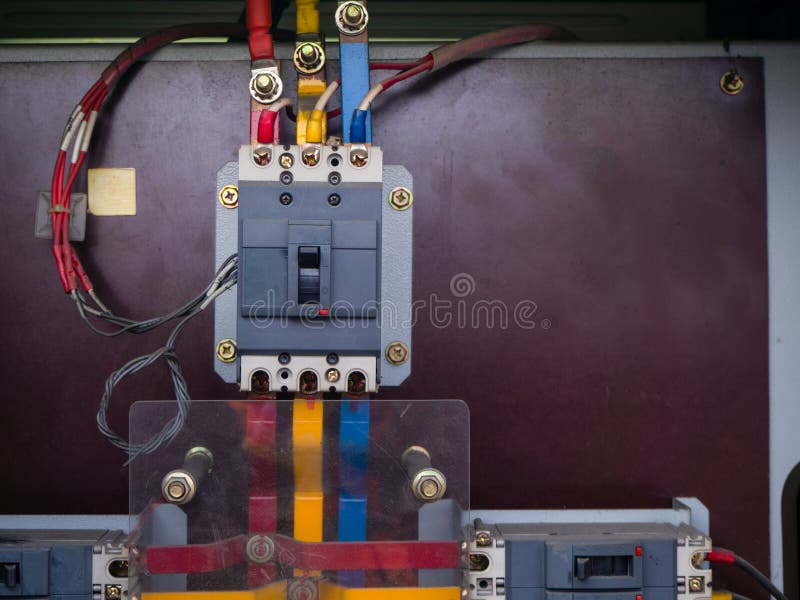 Electrical Panel at a Assembly Line Factory. Stock Photo - Image of ...