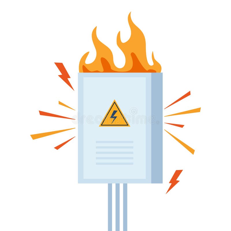 High Voltage Vector Illustration Art Work Stock Vector - Illustration ...