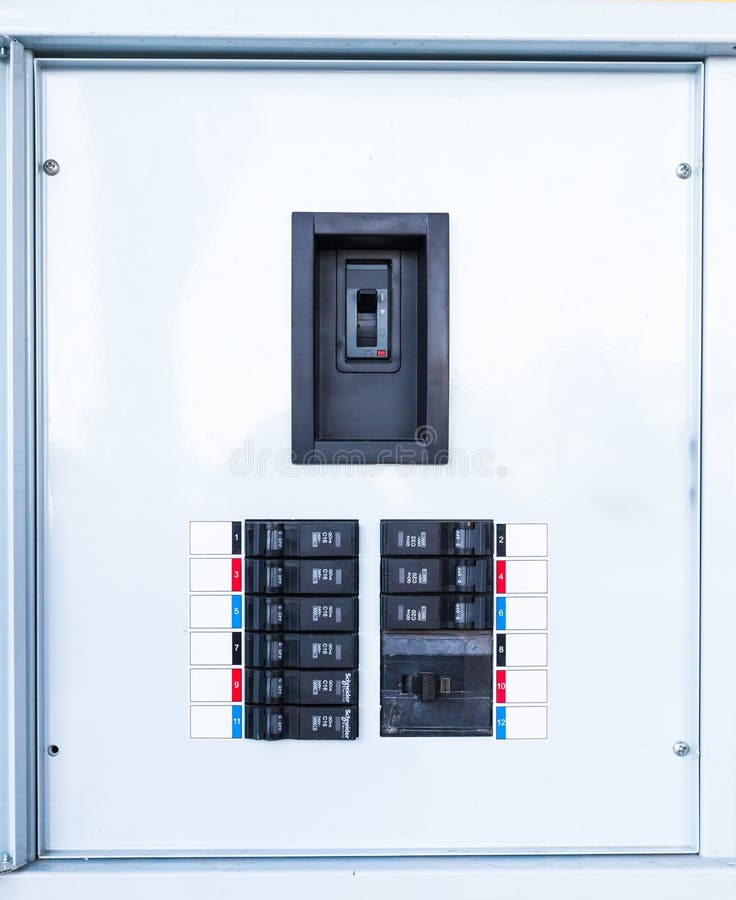 Electrical Panel Controls and Switches Stock Photo - Image of circuit ...