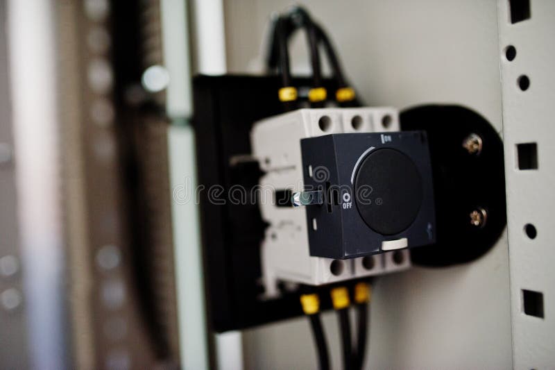 Electrical Panel, Electric Meter and Circuit Breakers. Electric Stock ...