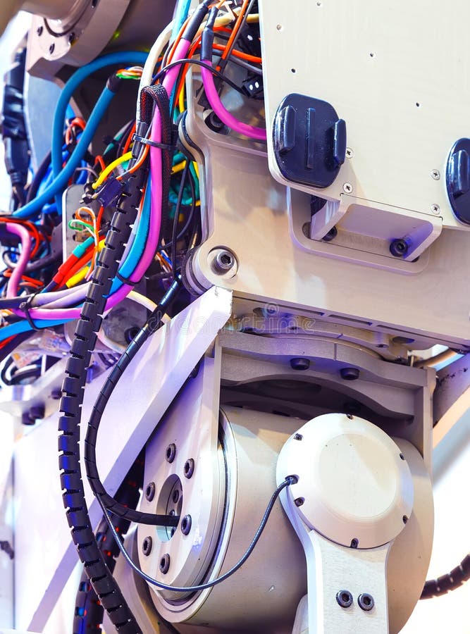 Electrical Panel, Electrician Job, a Robot with Wires and Circuit ...