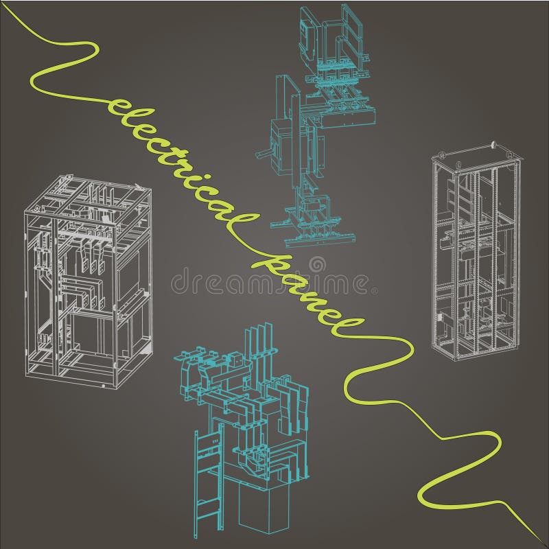 Electrical Panel Icon stock vector. Illustration of circuit - 275388538