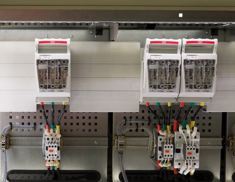 Electrical Cubicle Panel Board Stock Image - Image of automation ...
