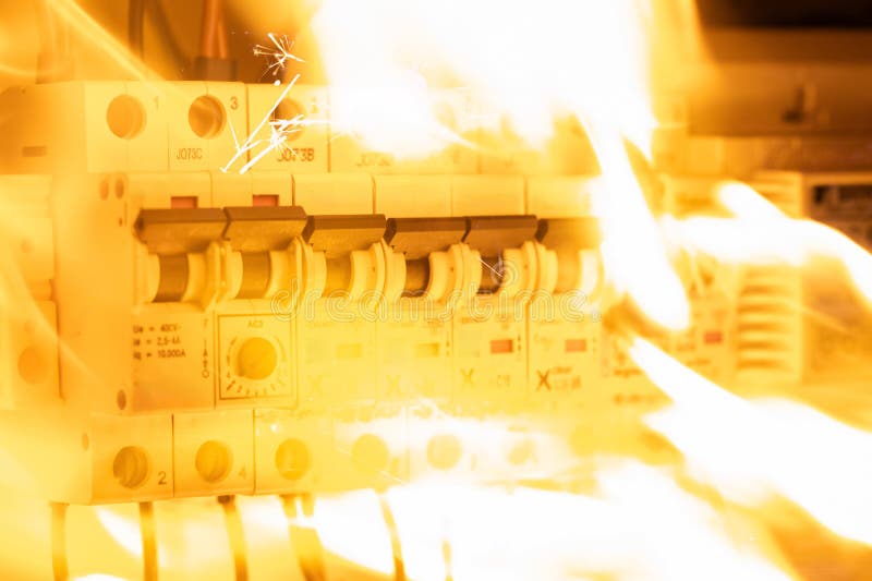 Electrical Panel Fire Bright Flames Stock Photos - Free & Royalty-Free ...