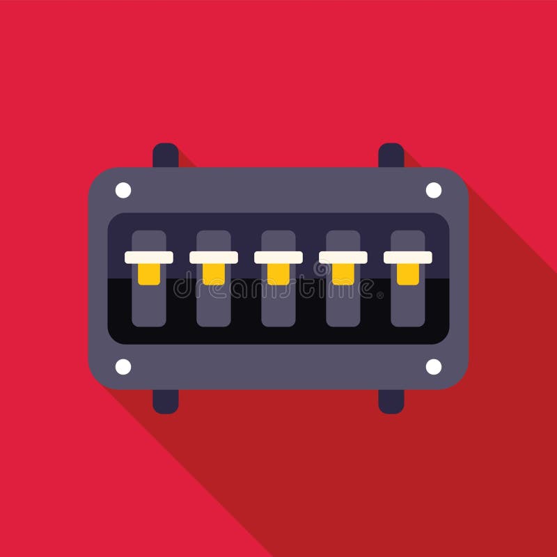 Electrical Panel with Fuses is Connecting Wires and Supplying ...