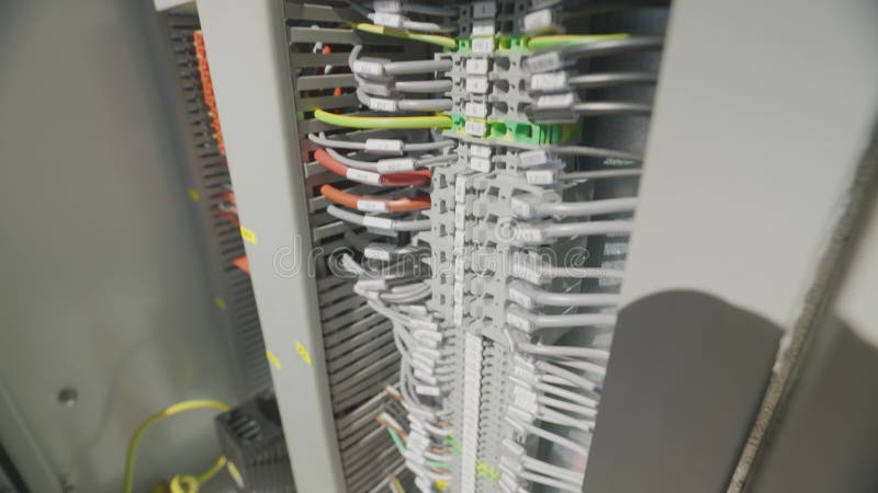 Distribution Board of Diesel Generator. Electrical Panel of an ...