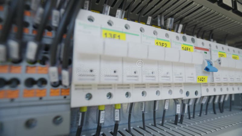 Distribution Board of Diesel Generator. Electrical Panel of an ...