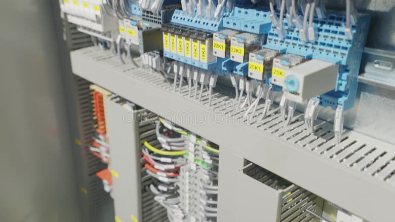 Distribution Board of Diesel Generator. Electrical Panel of an ...