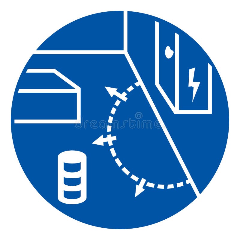 Keep Clear Symbol Sign, Vector Illustration, Isolated on White ...