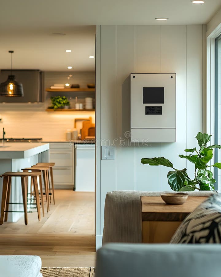 Modern Residential Electrical Panel in a Contemporary Kitchen Area ...