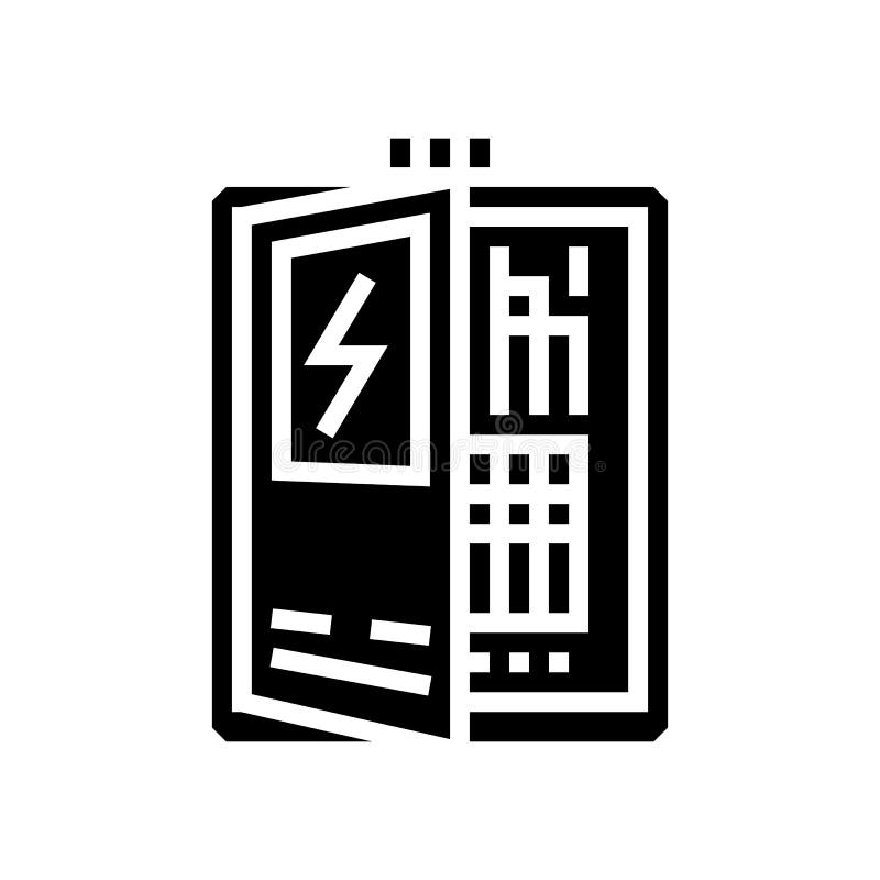 Electrical Panel Residential Line Icon Vector Illustration Stock Vector ...