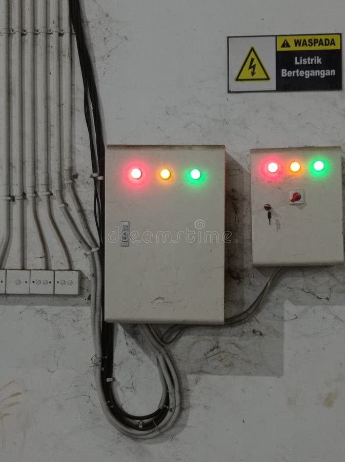 Electrical Panel Surrounded by Dust Stock Photo - Image of wall ...