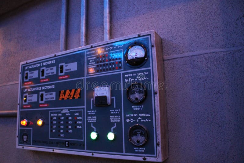 Electrical Panel Transformers Attraction Universal Studios Stock Photos ...