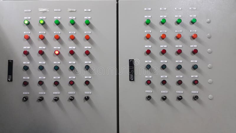 Electrical Part and Accessories in the Control Cabinet Stock Image ...