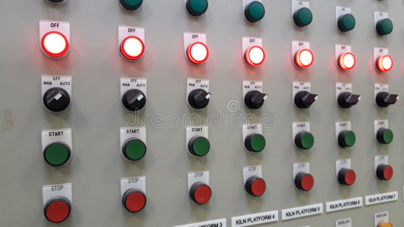Electrical Part and Accessories in the Control Cabinet Stock Image ...