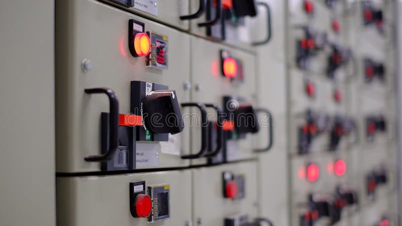 Electrical Part and Accessories in the Control Cabinet Stock Image ...