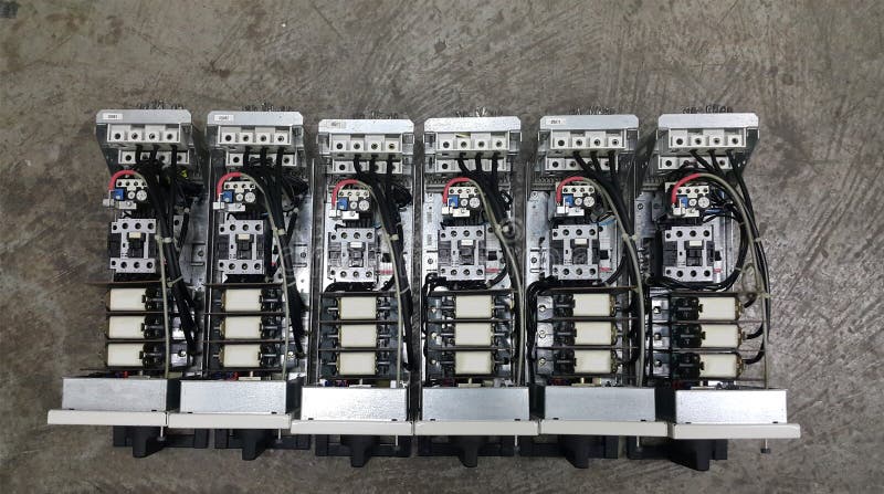 Electrical Part with Accessories in Motor Control Center Room Stock ...
