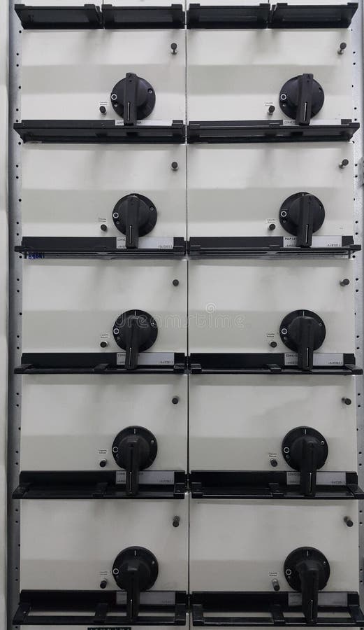 Electrical Part with Accessories in Motor Control Center Room Stock ...