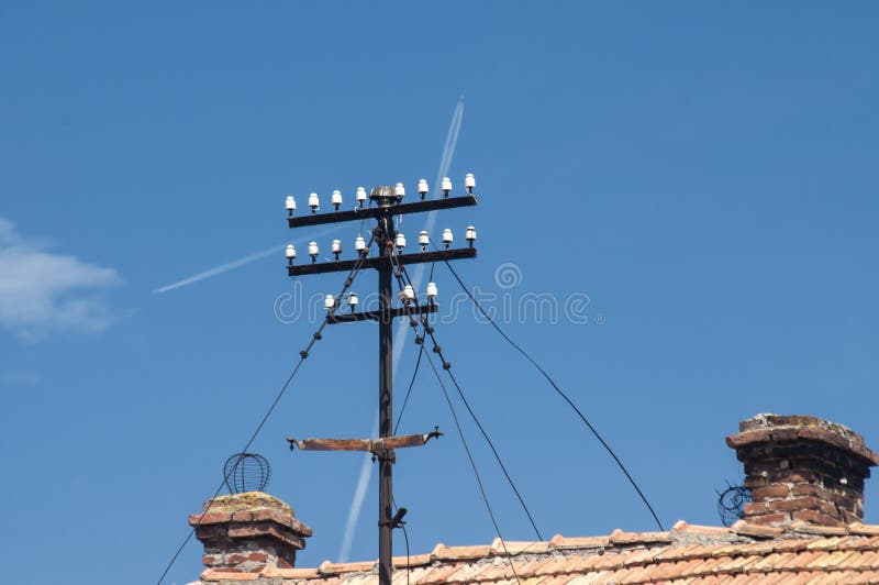 Electrical pillar stock photo. Image of electric, wire, bridge - 8216