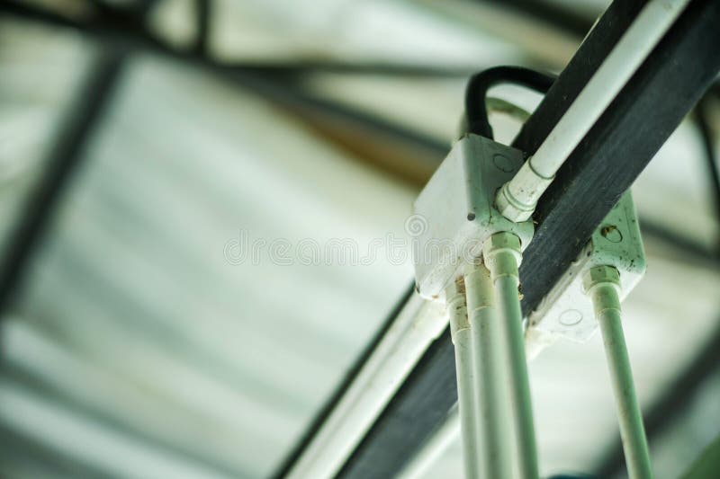 Electrical Pipe System, Standard Electrical Rails, Technology Stock ...