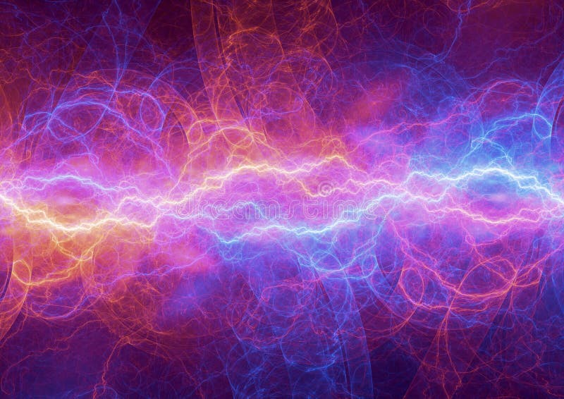 Electrical Plasma Background Stock Illustration - Illustration of ...