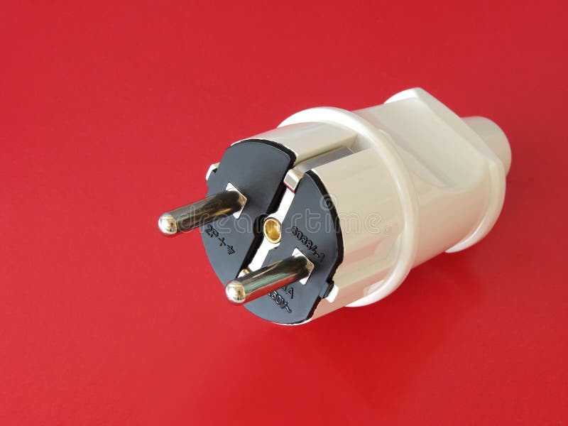 UK Electrical Plug on a White Background Stock Image - Image of english ...